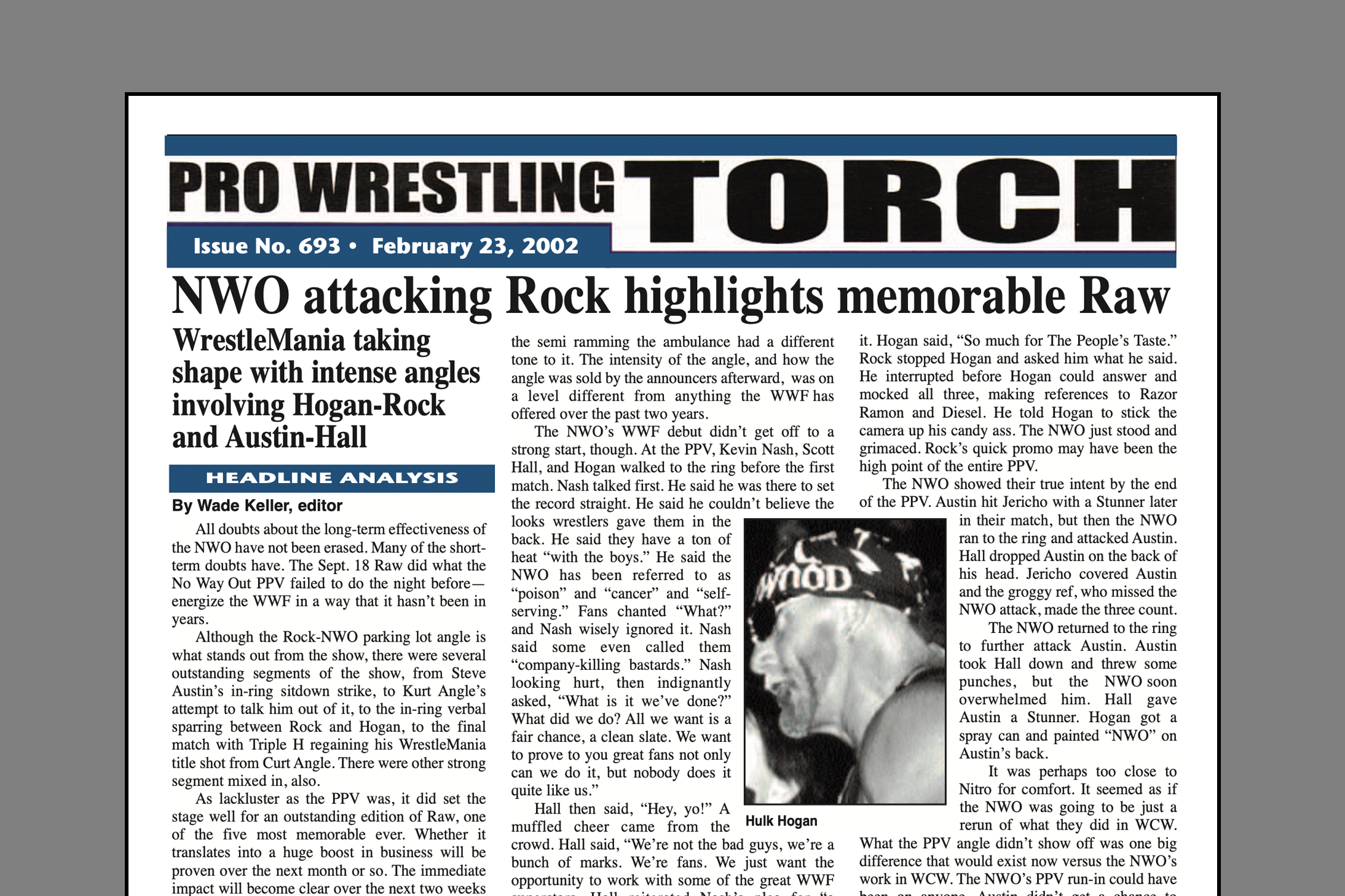 VIP 2002 BACK ISSUE – Pro Wrestling Torch #693 (February 23, 2002): NWO ...