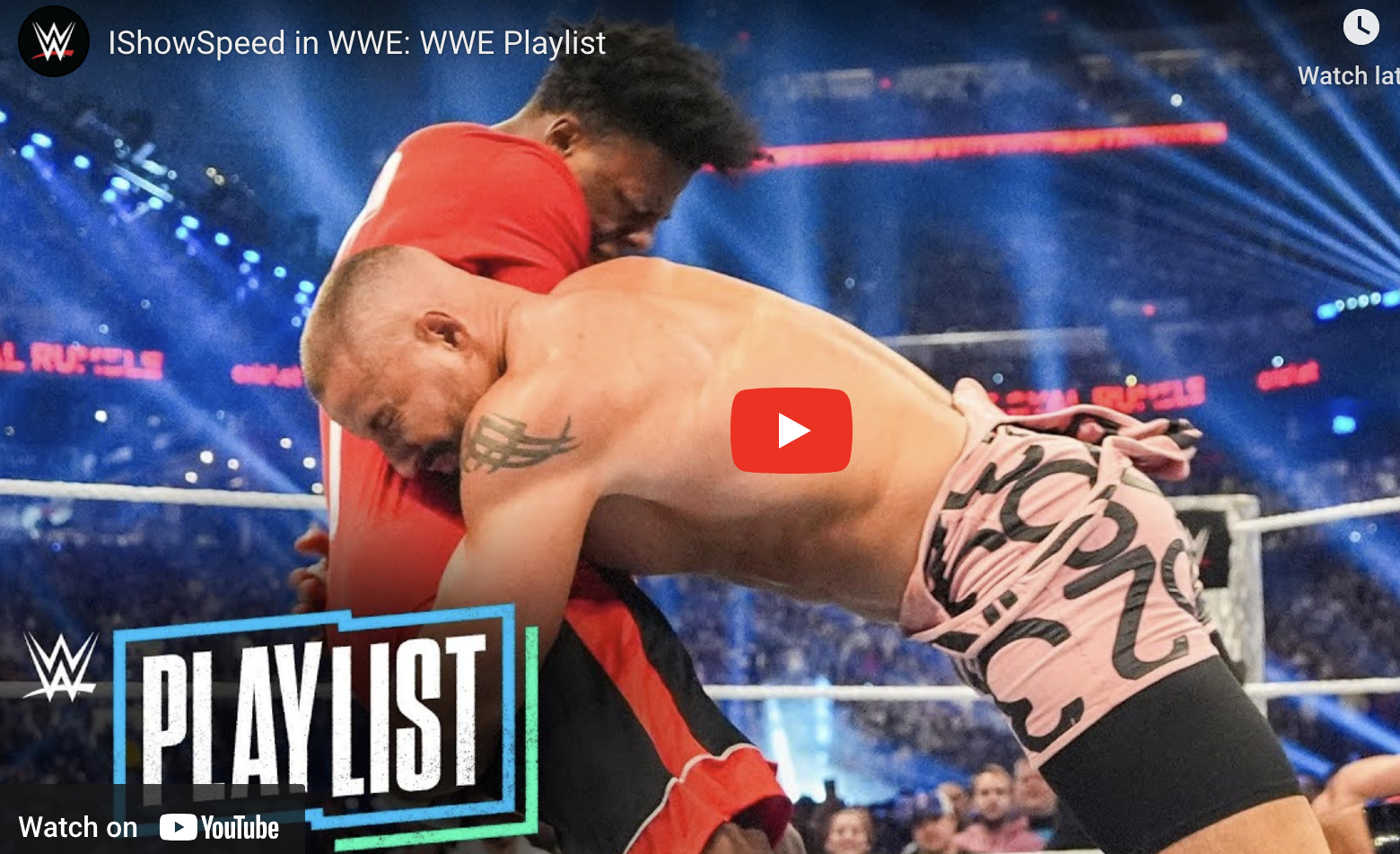 WWE YOUTUBE VIDEO REVIEW: A showcase of iShowSpeed, the latest popular ...