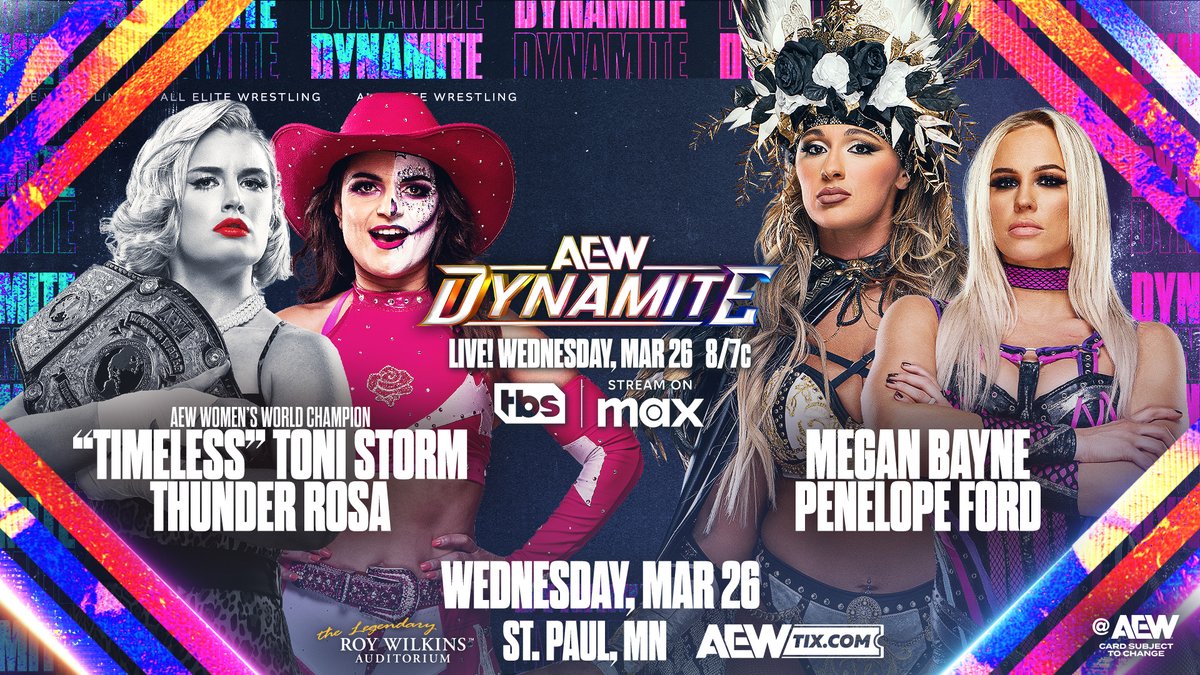 AEW DYNAMITE PREVIEW (3/26): Announced matches, location, ticket sales ...