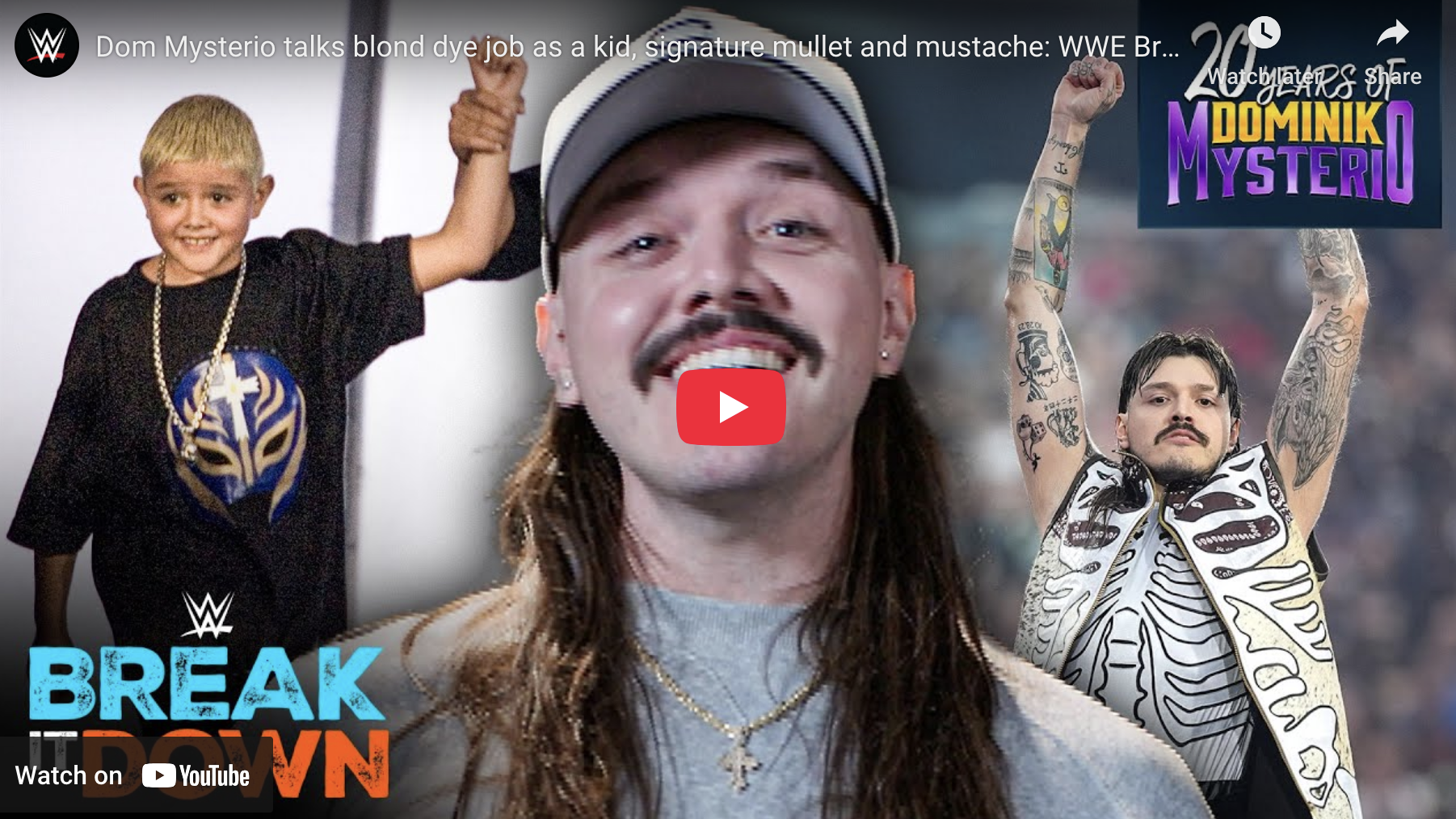 WWE YOUTUBE VIDEO REVIEW: Dominik discusses his ring gear, haircuts ...